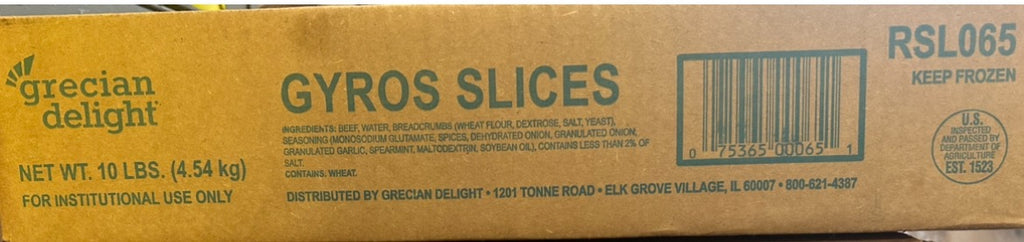 Uncooked beef gyro slices (10lb) – Rutherford Prime Meats